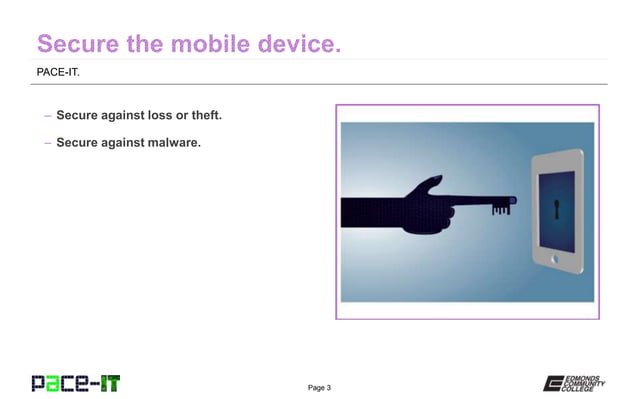 Pace IT - Secure Mobile Devices | PPT