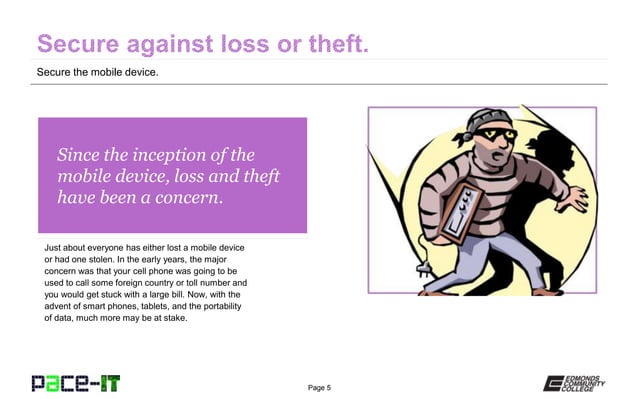 Pace IT - Secure Mobile Devices | PPT