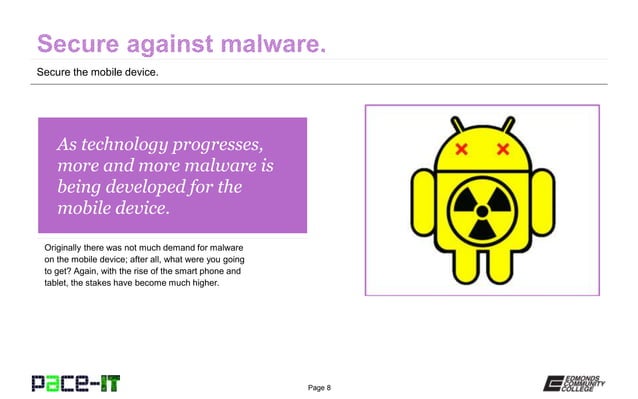 Pace IT - Secure Mobile Devices | PPT