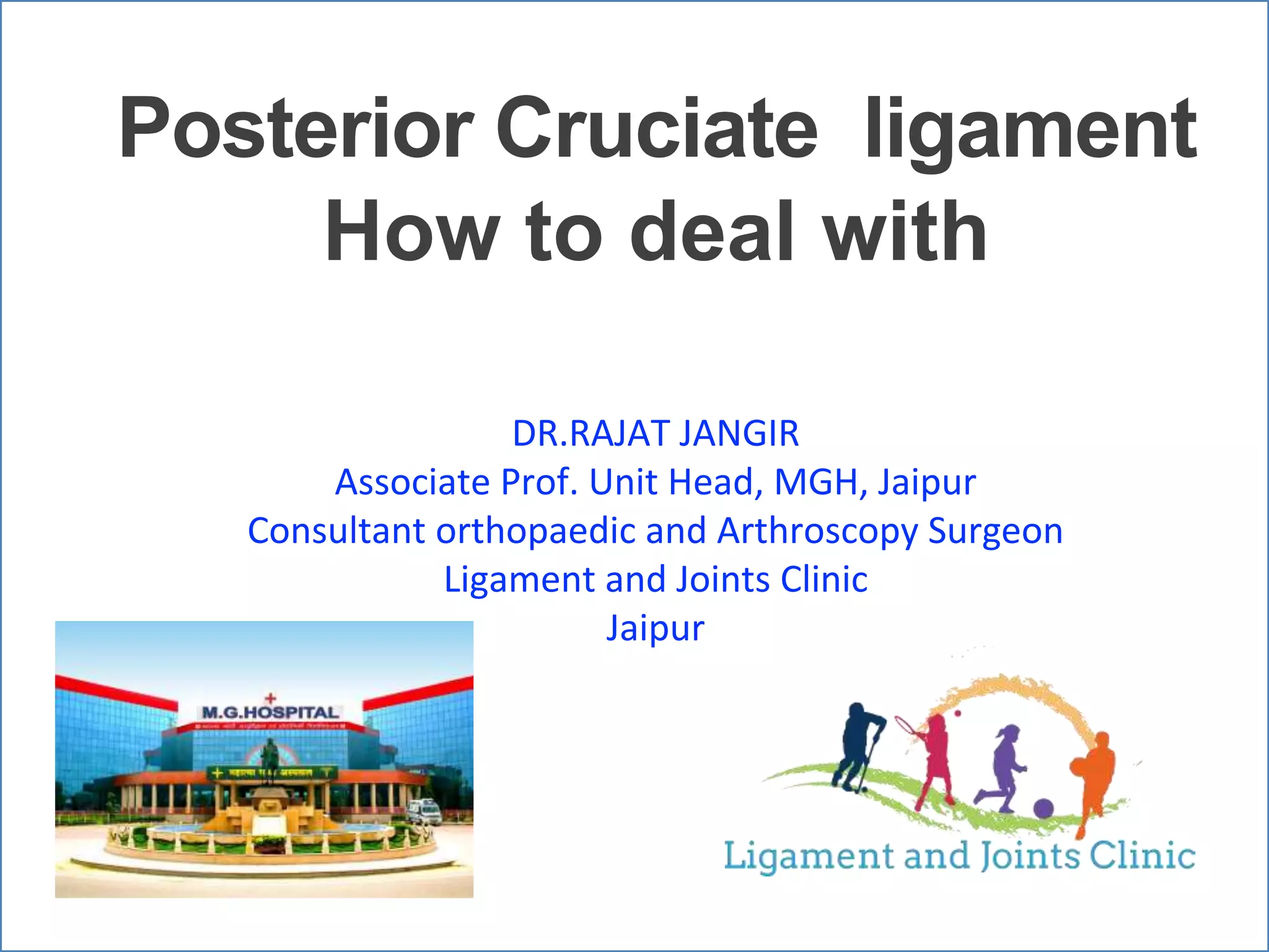 PCL POSTERIOR CRUCIATE LIGAMENT OF KNEE JOINT SPORTS INJURY: HOW TO ...