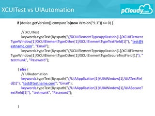 XCUITest for iOS App Testing and how to test with Xcode | PPT