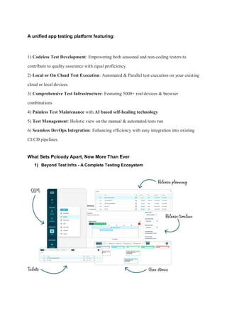 Pcloudy Unveils a New Platform for a Unified App Testing Experience.pdf
