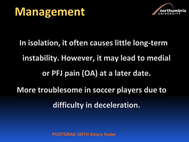 PCL, PLC, Knee Dislocation | PPTX | Death, Injury, or Military Conflict ...