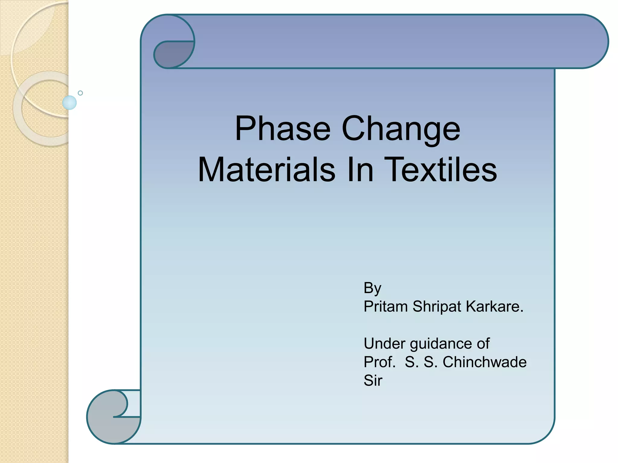 phase changing material | PPTX