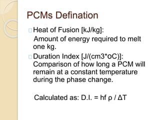 phase changing material | PPTX