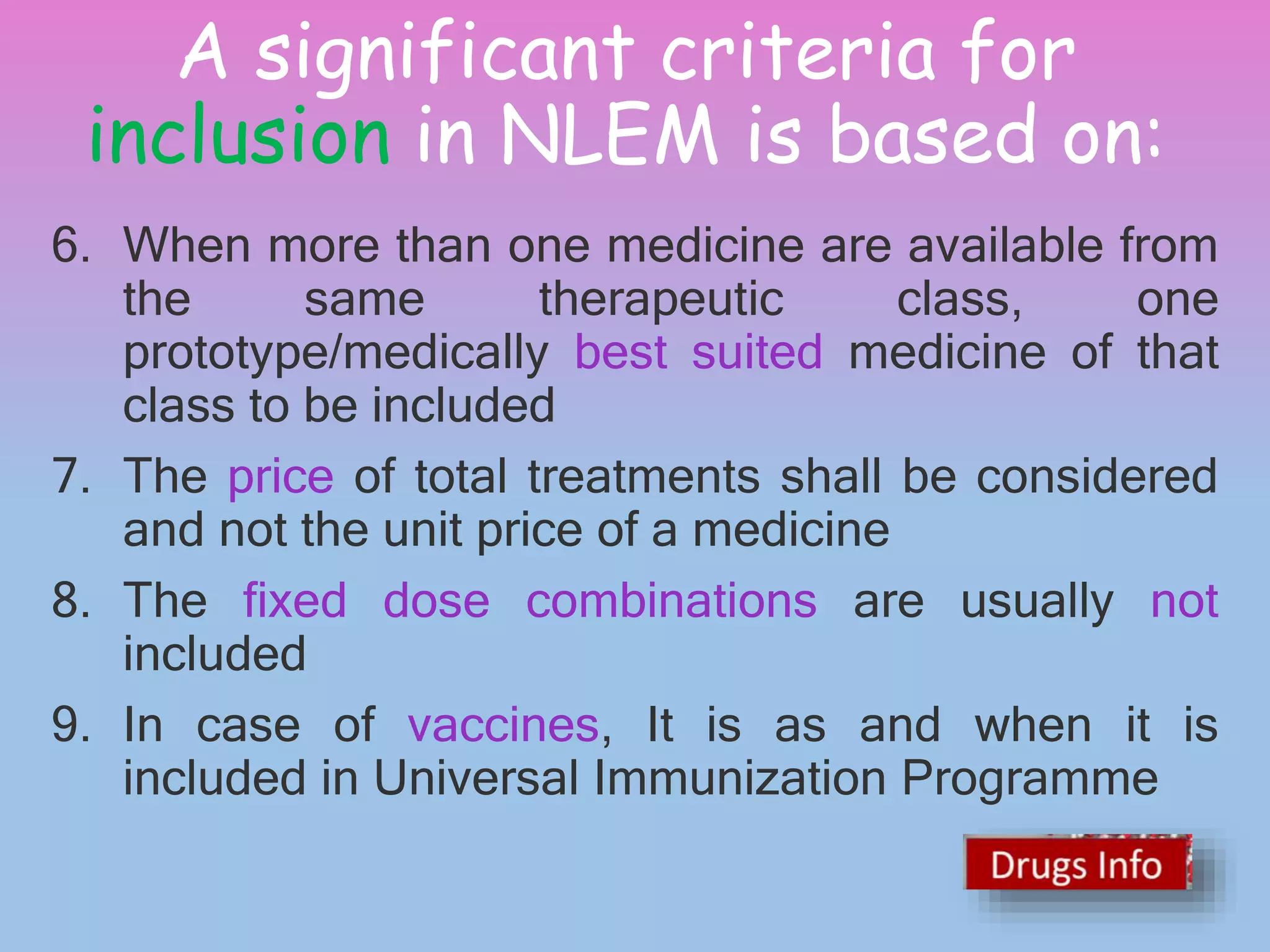 National List of Essential Meidicne 2022 by DrugsInfo | PPTX