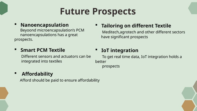 Phase change polymer(PCM) in Textile.pptx