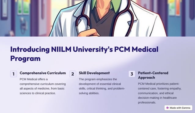 PCM Medical from NIILM University: Empowering the Future of Healthcare ...
