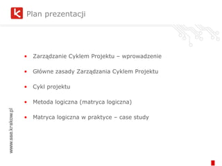 Metodyka zarządzania projektami europejskimi (PCM) | PPT
