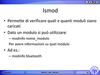 Moduli del kernel - Boot del sistema | PDF | Operating Systems | Computer Software and Applications