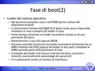 Moduli del kernel - Boot del sistema | PDF | Operating Systems | Computer Software and Applications
