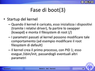 Moduli del kernel - Boot del sistema | PDF | Operating Systems | Computer Software and Applications