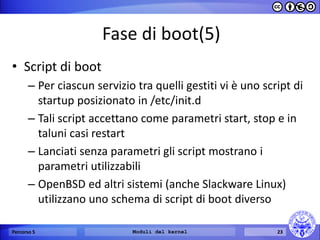 Moduli del kernel - Boot del sistema | PDF | Operating Systems ...