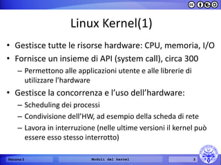 Moduli del kernel - Boot del sistema | PDF | Operating Systems | Computer Software and Applications