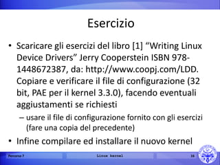 Linux Kernel, driver e compilazione | PDF