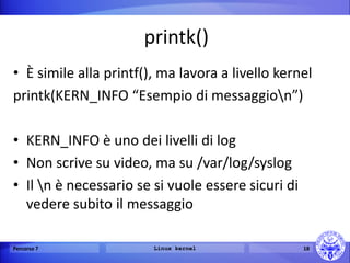 Linux Kernel Driver E Compilazione Pdf