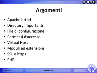 Apache HTTP Server - Funzionalità - Configurazione - Virtual Host - SSL e https | PDF