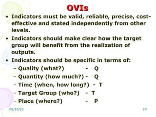 LOGICAL FRAMEWORK OF THE PROJECTS KEY ACTIVITIES | PPT