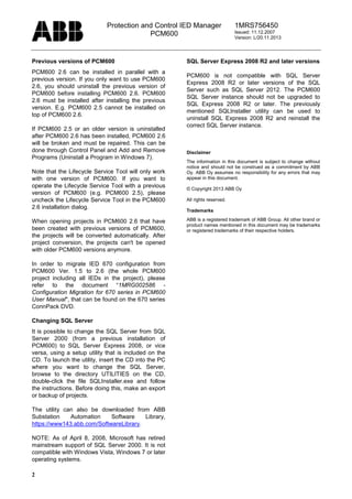 Guia instalação PCM600 ABB | PDF