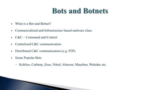 Advanced malwareanalysis training session2 botnet analysis part1 | PPT