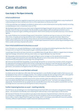 UCISA Toolkit - Establishing Process Improvement Capability in an HE ...
