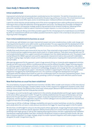 UCISA Toolkit - Establishing Process Improvement Capability in an HE ...