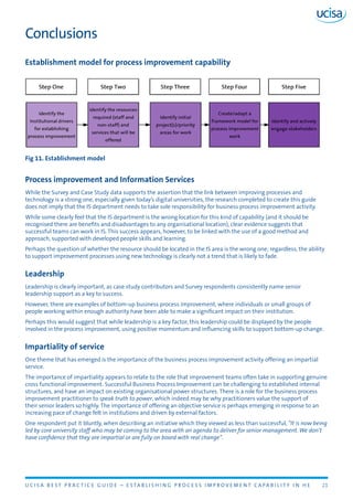UCISA Toolkit - Establishing Process Improvement Capability in an HE ...