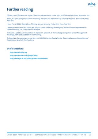 UCISA Toolkit - Establishing Process Improvement Capability in an HE ...