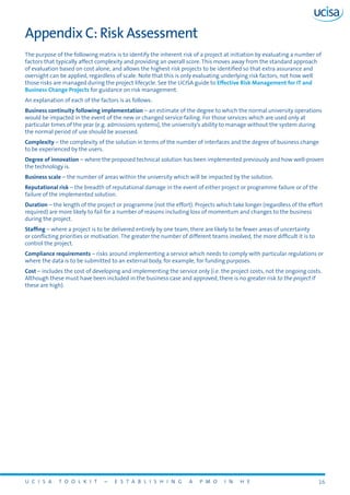 UCISA Toolkit - Establishing a PMO in an HE Environment | PDF