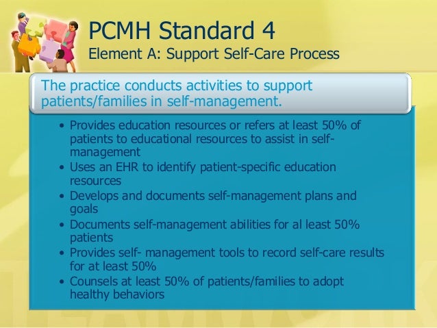 Self Management Presentation - Patient Centered Medical Home 2011