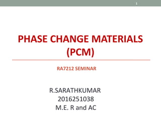 Phase Changing Material Introduction with Medical application | PPT