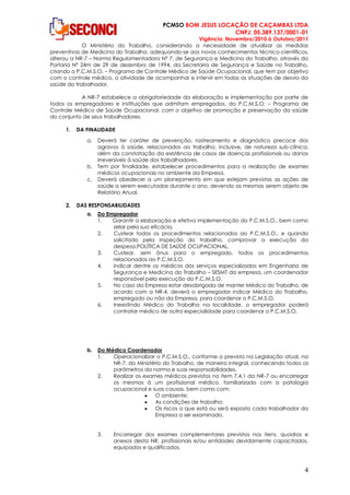 Pcmso cícero modelo | DOC