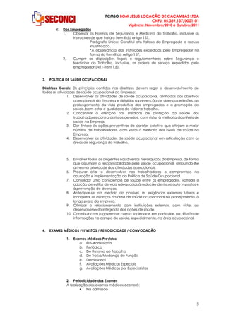 Pcmso cícero modelo | DOC
