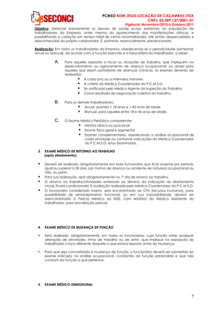 Pcmso cícero modelo | DOC