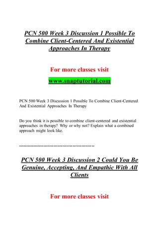 Pcn 500 Education Organization -- snaptutorial.com