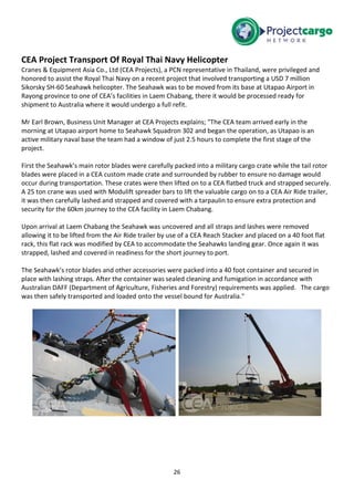CEA Project Logistics News Articles | PDF