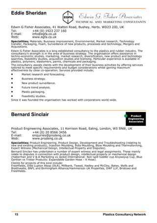PCN [PLASTICS CONSULTANCY NETWORK] buyers guide 2020 | PDF