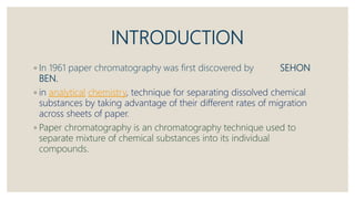 Paper Chromatography | PPTX
