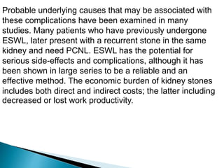 PCN ESWL.pptx | Blood Disorders | Diseases and Conditions