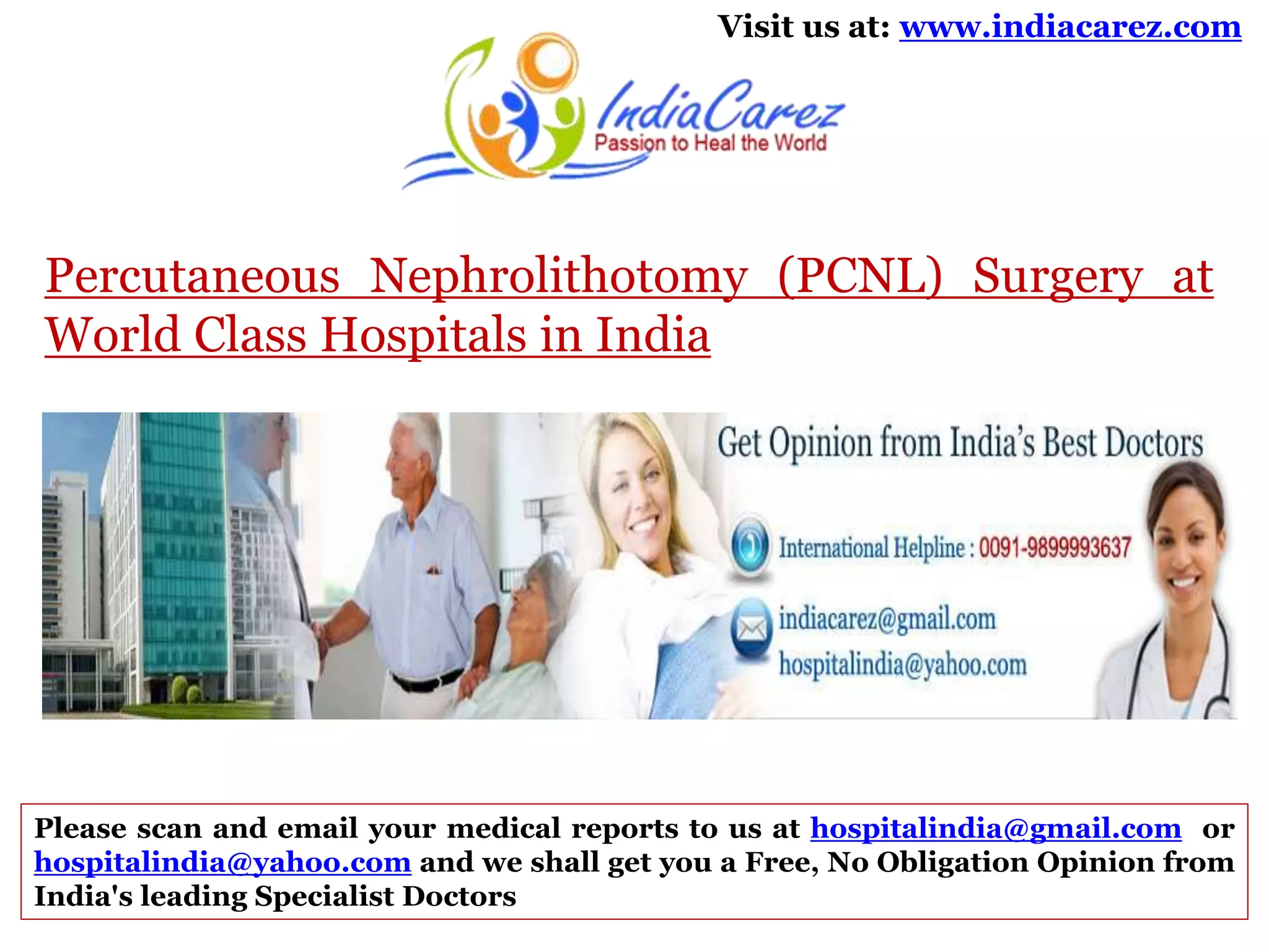 pcnl surgery in india | PPTX