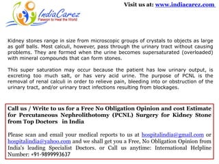 pcnl surgery in india | PPTX