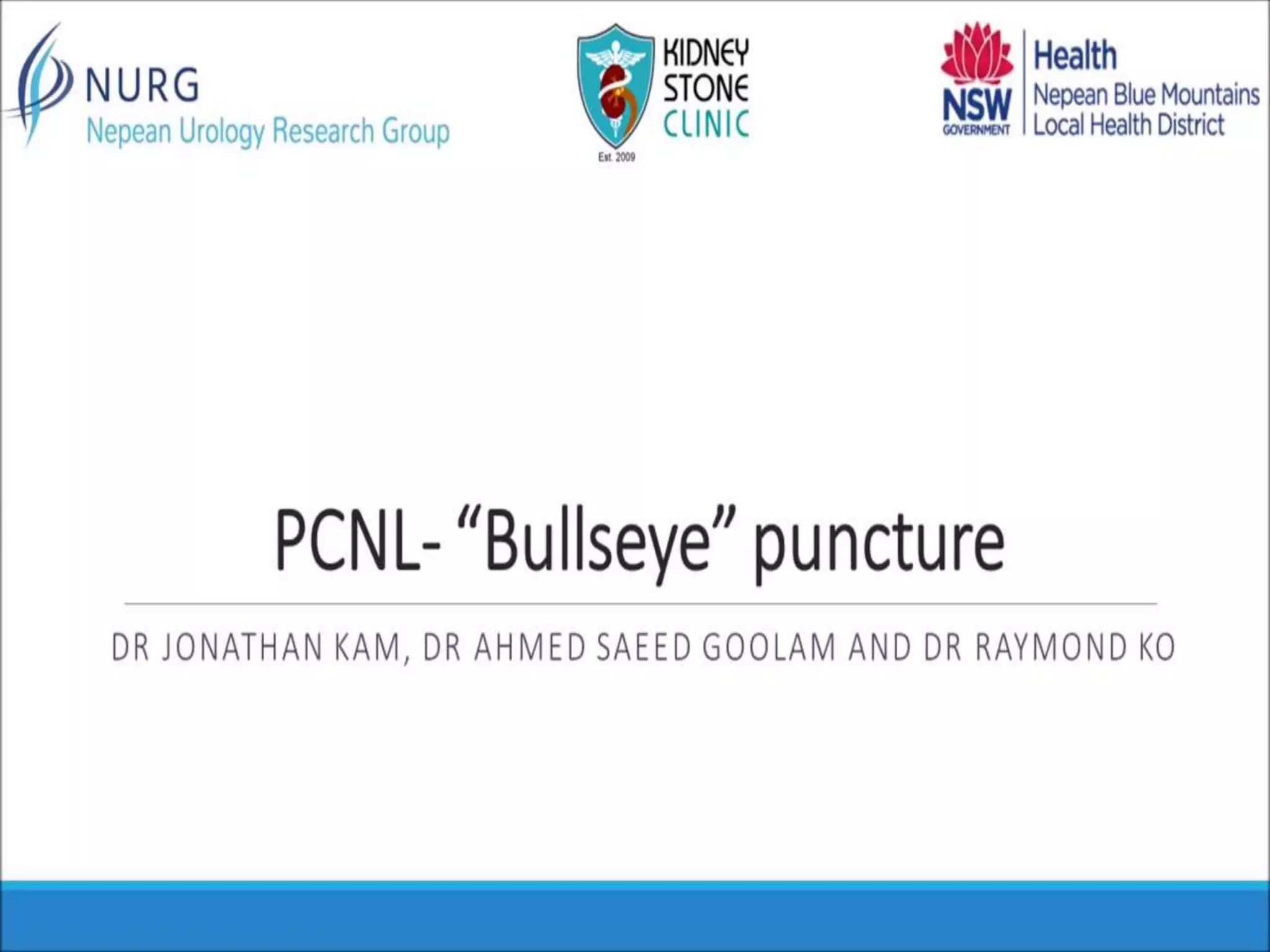 Percutaneous Nephrolithotomy PCNL by Dr. Majid Kakakhel IKD, Peshawar ...