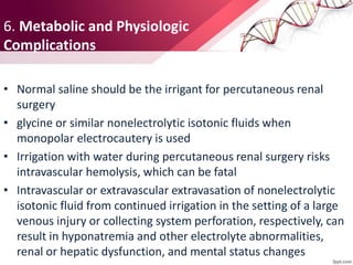 COMPLICATIONS OF PCNL | PPTX