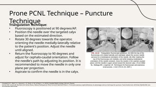 PCNL puncture Technique. Describe variation of puncture | PPTX