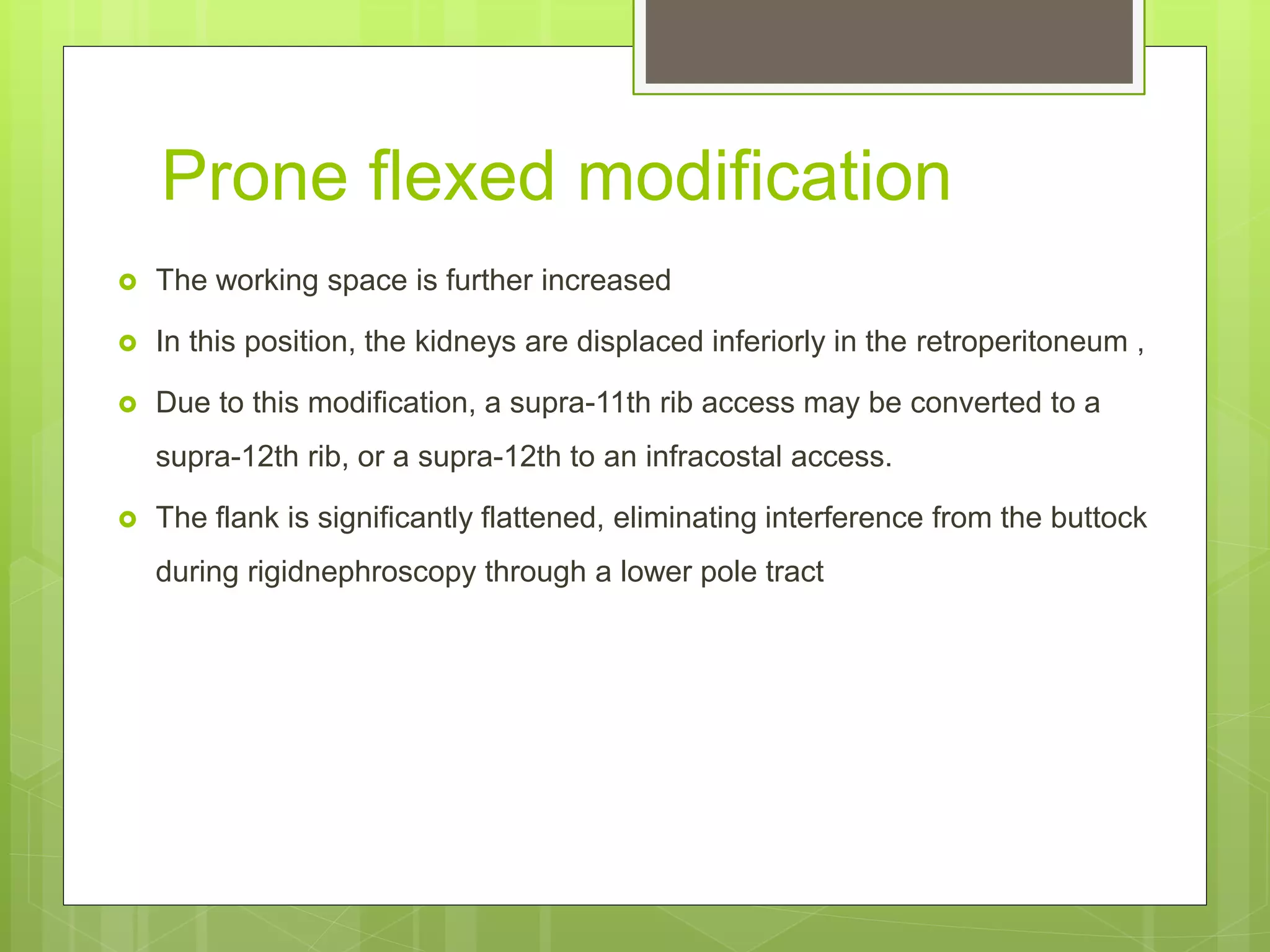 prone versus supine pcnl | PPTX