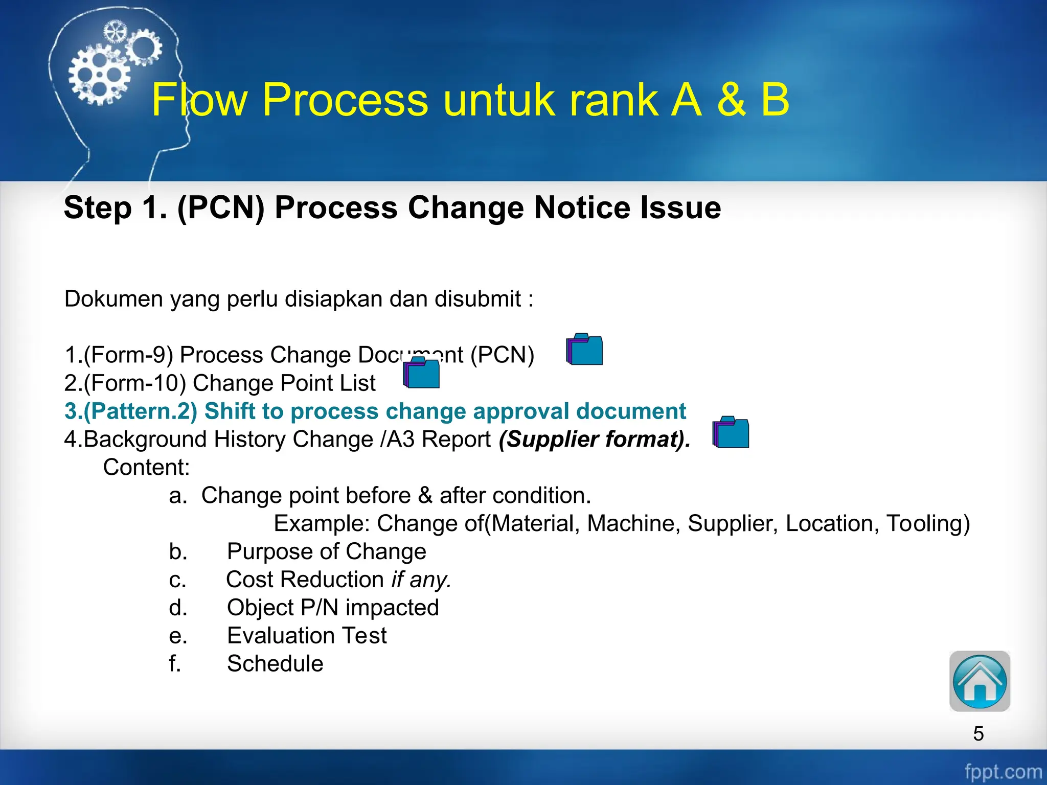 Process Change Notification Procedure (4M Change notify) | PPT