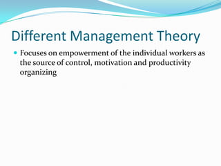 Management Theories | PPTX