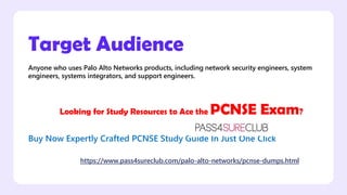 Download PCNSE Dumps PDF - Pass4sureClub.com