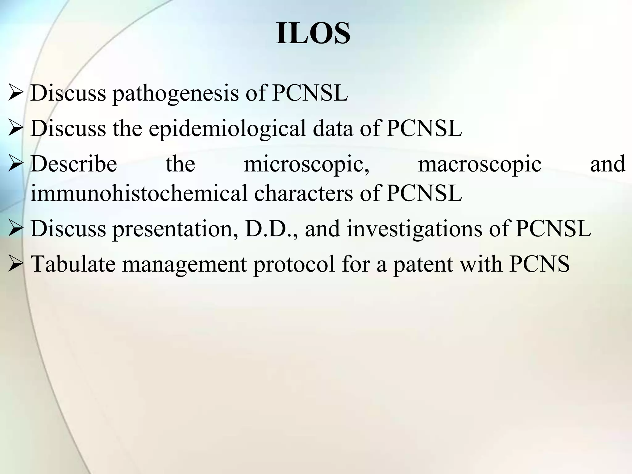 Primary CNS lymphoma | PPSX