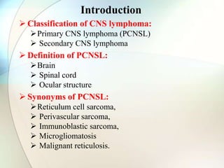 Primary CNS lymphoma | PPSX